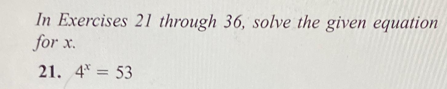 Solved In Exercises 21 ﻿through 36, ﻿solve the given | Chegg.com