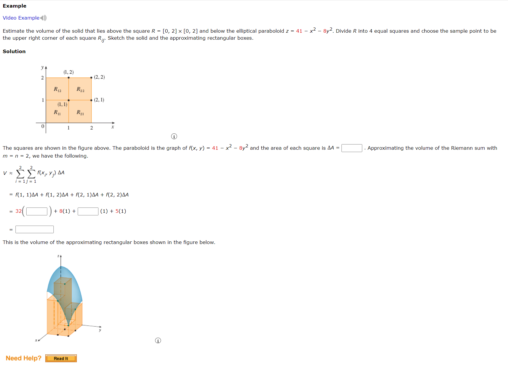 Solved the upper right corner of each square Rij. ﻿Sketch | Chegg.com