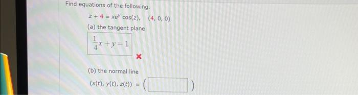Solved Find equations of the following. | Chegg.com