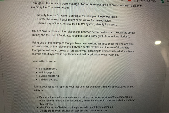 The Better Hall.. Ph: Throughout this unit you were | Chegg.com