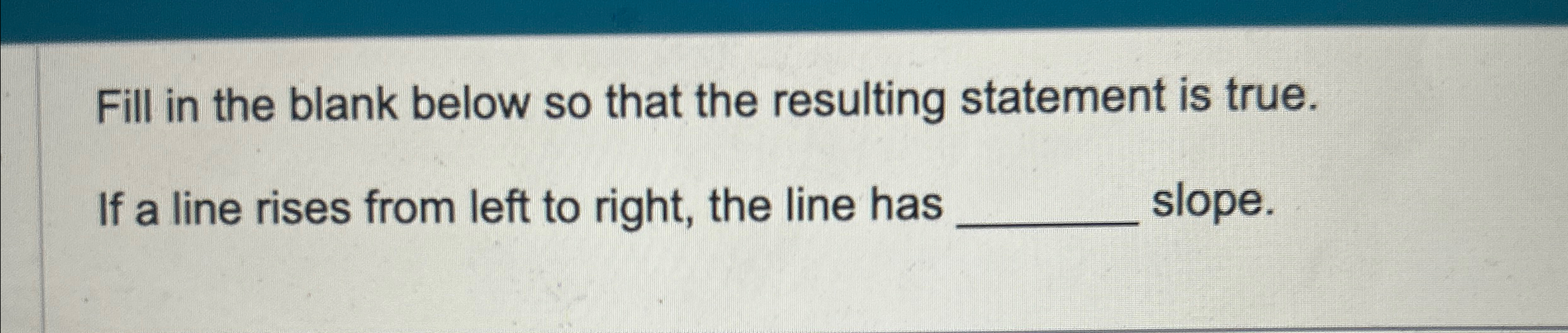 Solved Fill in the blank below so that the resulting | Chegg.com