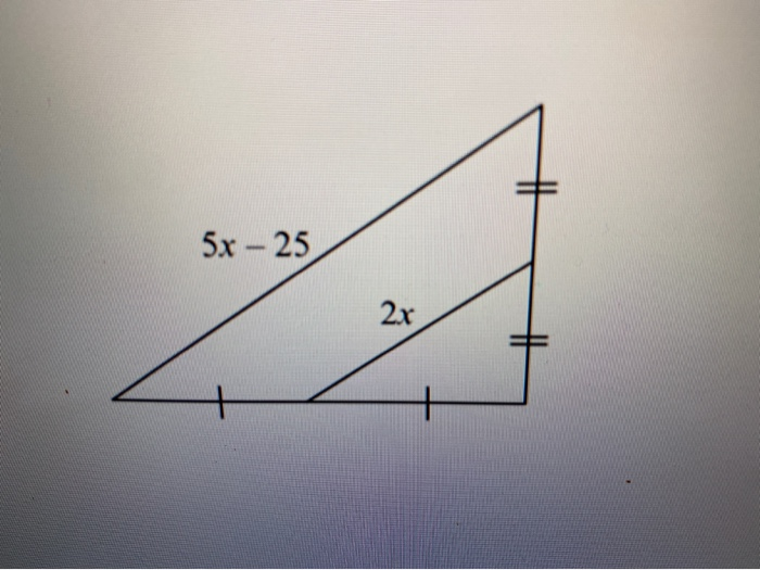 Solved 5x – 25 2x | Chegg.com