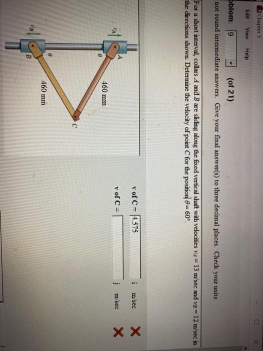Solved Chapter 5 X Edit View Help oblem: 9 (of 21) not round | Chegg.com