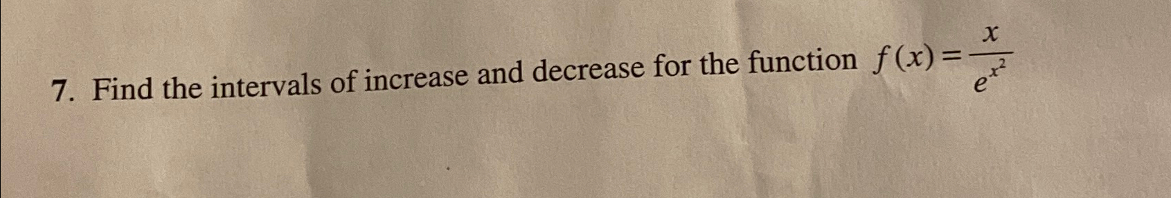 Solved Find the intervals of increase and decrease for the | Chegg.com