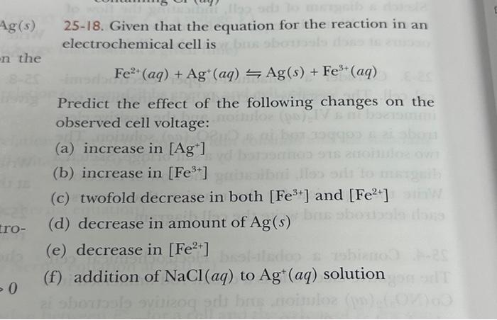 Solved 25-18. Given that the equation for the reaction in an | Chegg.com
