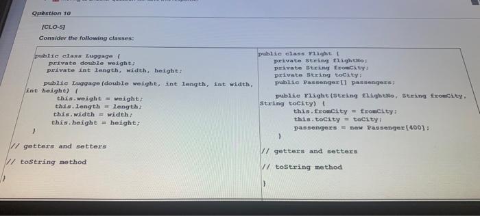 Solved public class Passenger ( private String name: private | Chegg.com