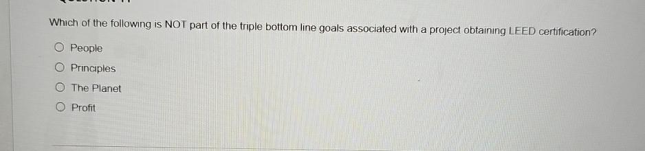 Solved Which of the following is NOT part of the triple | Chegg.com