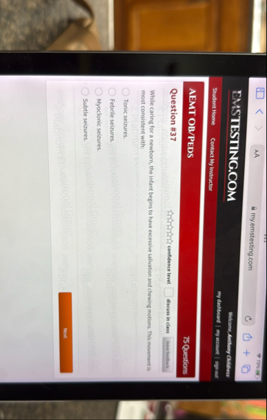 Solved AA7345my.emstesting.comENSTESTING.COMWelcome, | Chegg.com