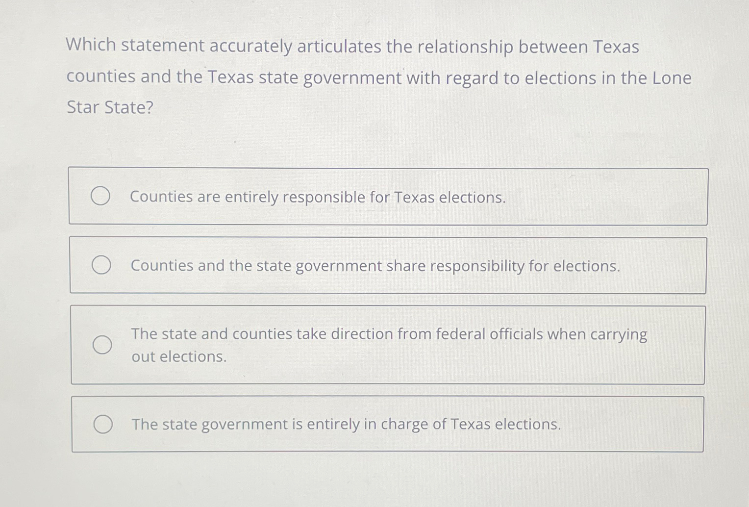 Solved Which statement accurately articulates the | Chegg.com
