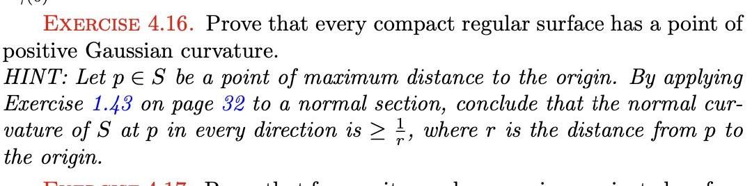 Solved Prove that every compact regular surface has a point | Chegg.com