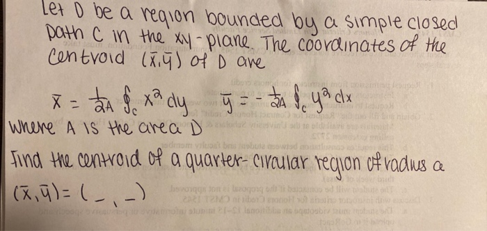 Solved Let I be a region bounded by a simple closed path c | Chegg.com