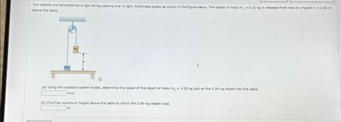 Solved above the table. (a) Using the isolated system model, | Chegg.com