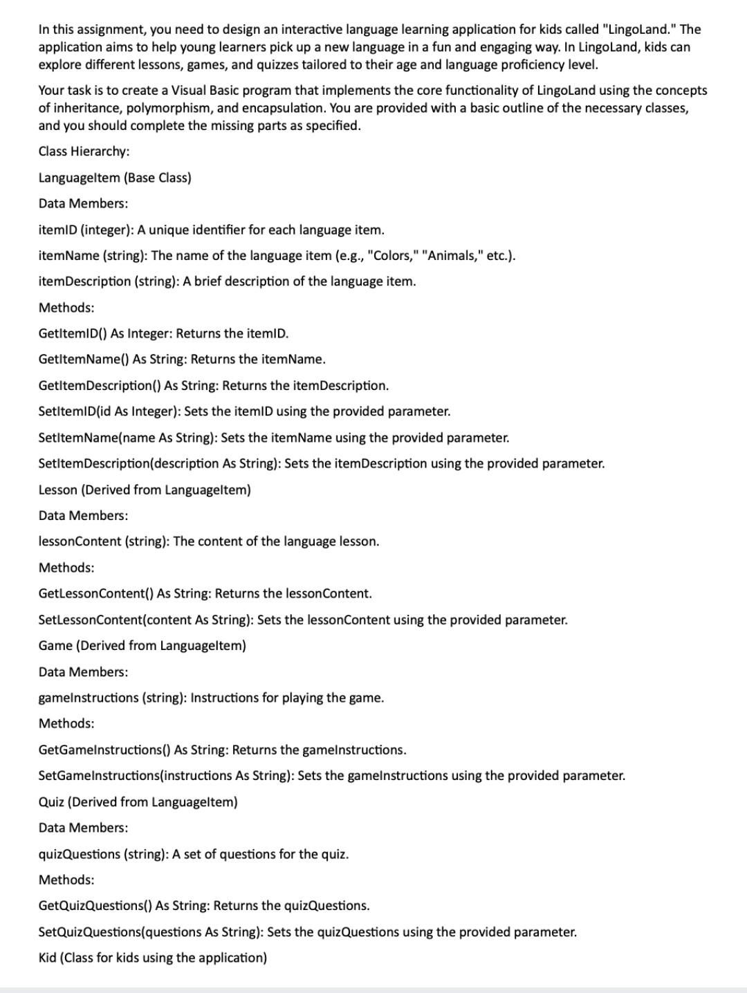 Solved In this assignment, you need to design an interactive | Chegg.com