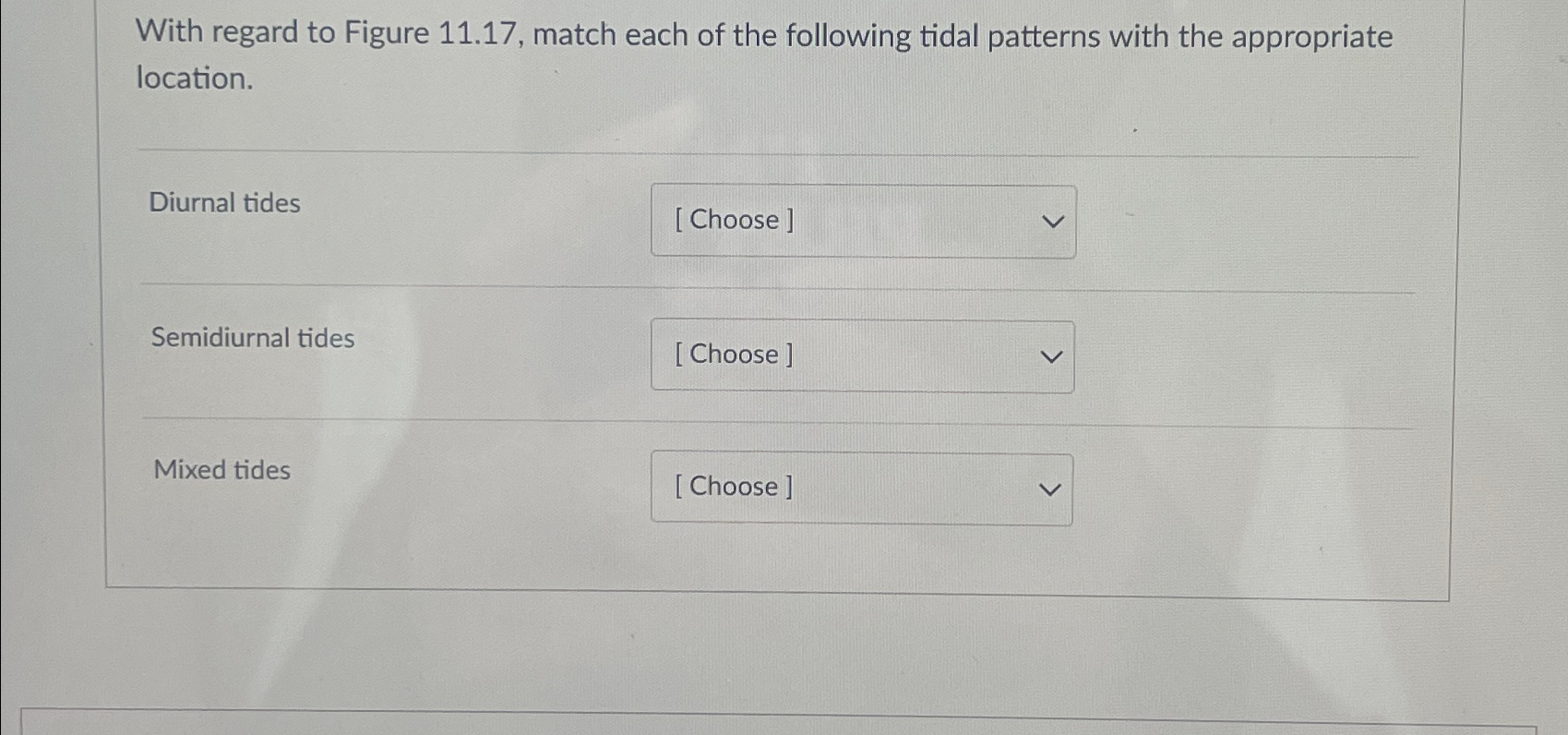 With regard to Figure 11.17 , ﻿match each of the | Chegg.com