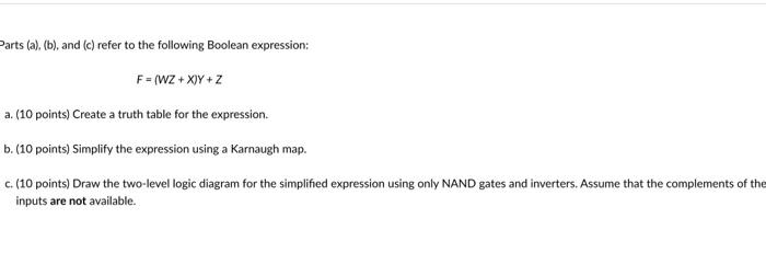 Solved Parts (a), (b), and (c) refer to the following | Chegg.com