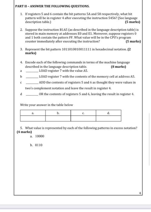 PART II - ANSWER THE FOLLOWING QUESTIONS 1. If | Chegg.com