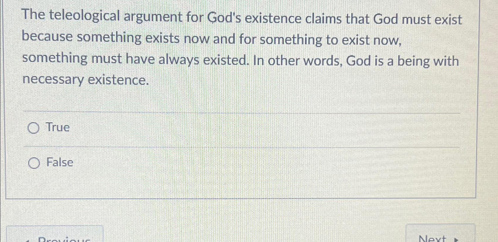 Solved The teleological argument for God's existence claims | Chegg.com