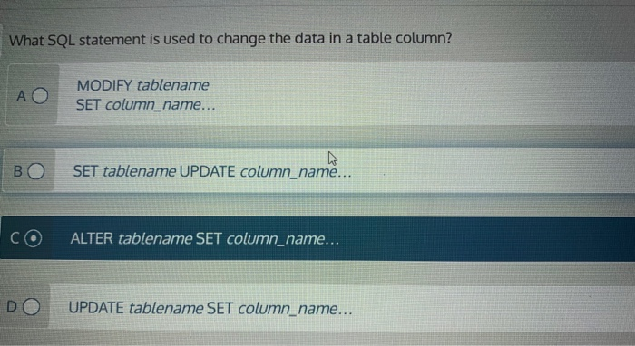Solved When adding a new row to the table, what are the | Chegg.com
