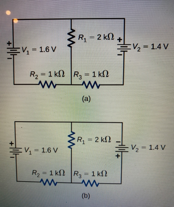 Solved What is the current through each resistor in the (a) | Chegg.com