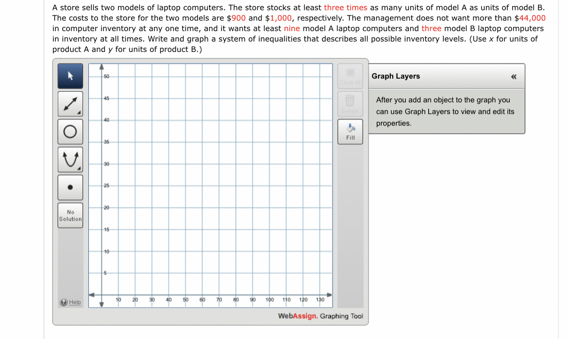 Solved A store sells two models of laptop computers. The | Chegg.com