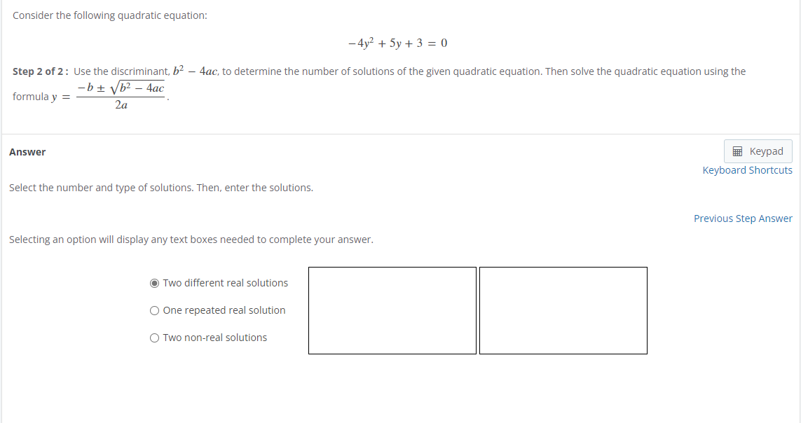 Solved Consider the following quadratic | Chegg.com