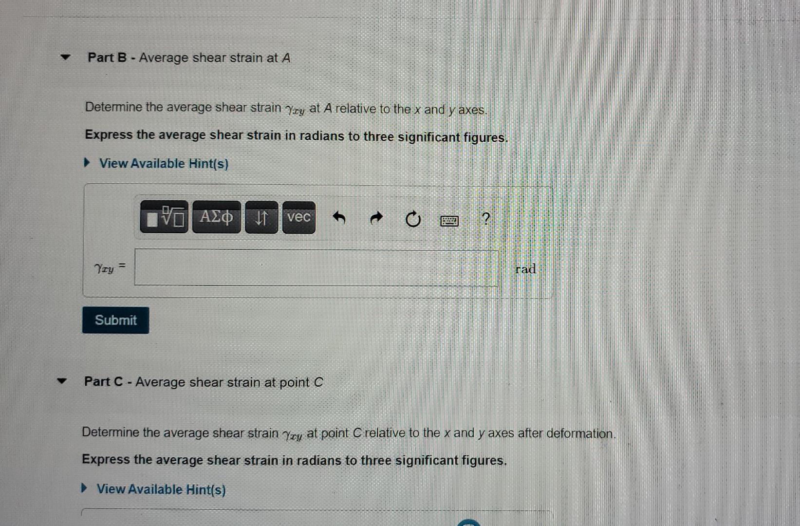 Solved arning Goal: determine the average normal strain and | Chegg.com Solved arning Goal: determine the average normal strain and | Chegg.com