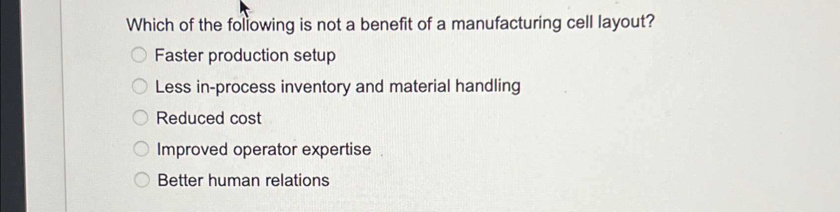Solved Which of the following is not a benefit of a | Chegg.com