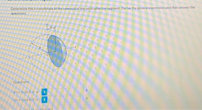 Solved Determine the x-coordinate of the centroid of the | Chegg.com