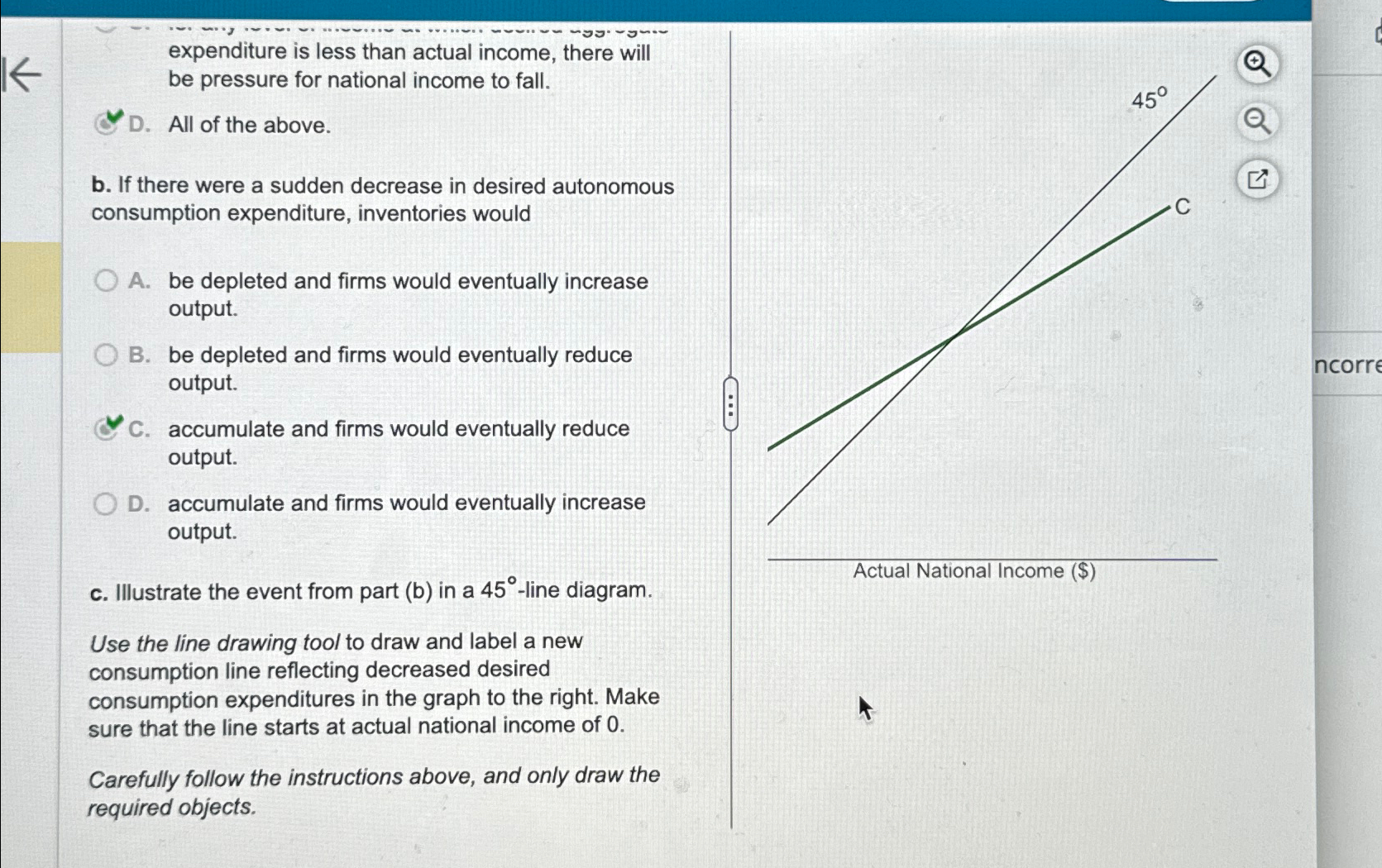 Solved expenditure is less than actual income, there will be | Chegg.com