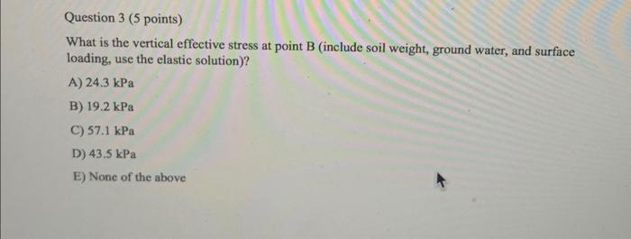 Solved Soil Profile and Surface Loading, Questions 2 and 3 | Chegg.com