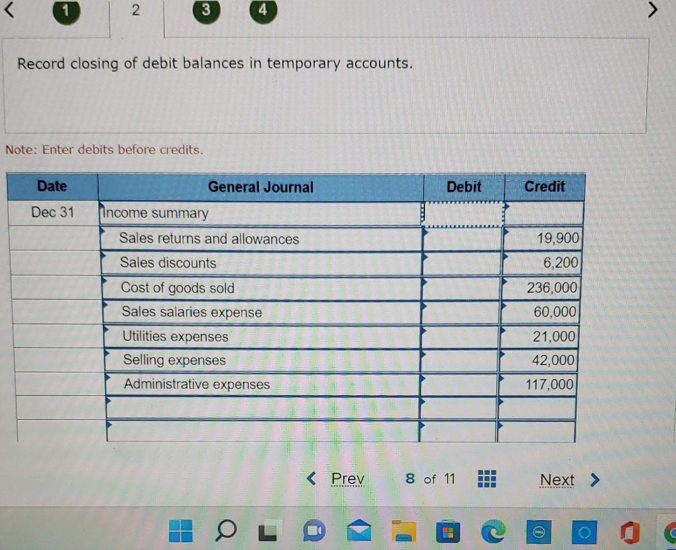 Solved Exercise 4-15 (Algo) Preparing closing entries for a | Chegg.com