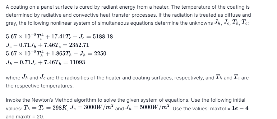 A coating on a panel surface is cured by radiant | Chegg.com