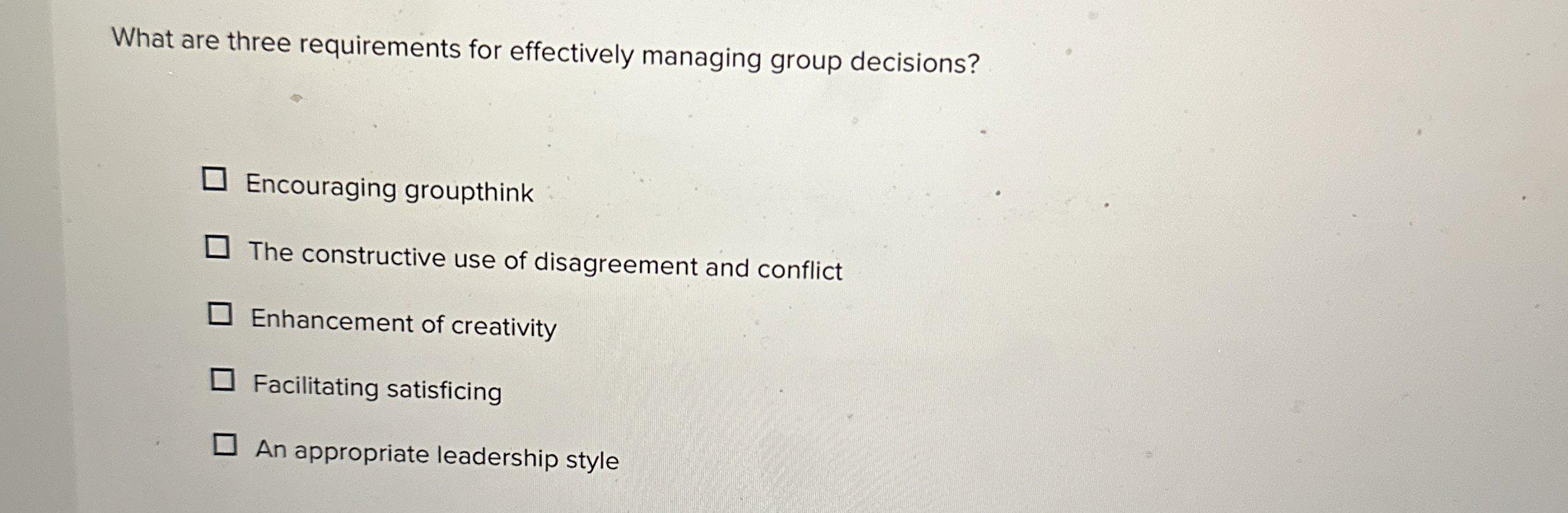 Solved What are three requirements for effectively managing | Chegg.com