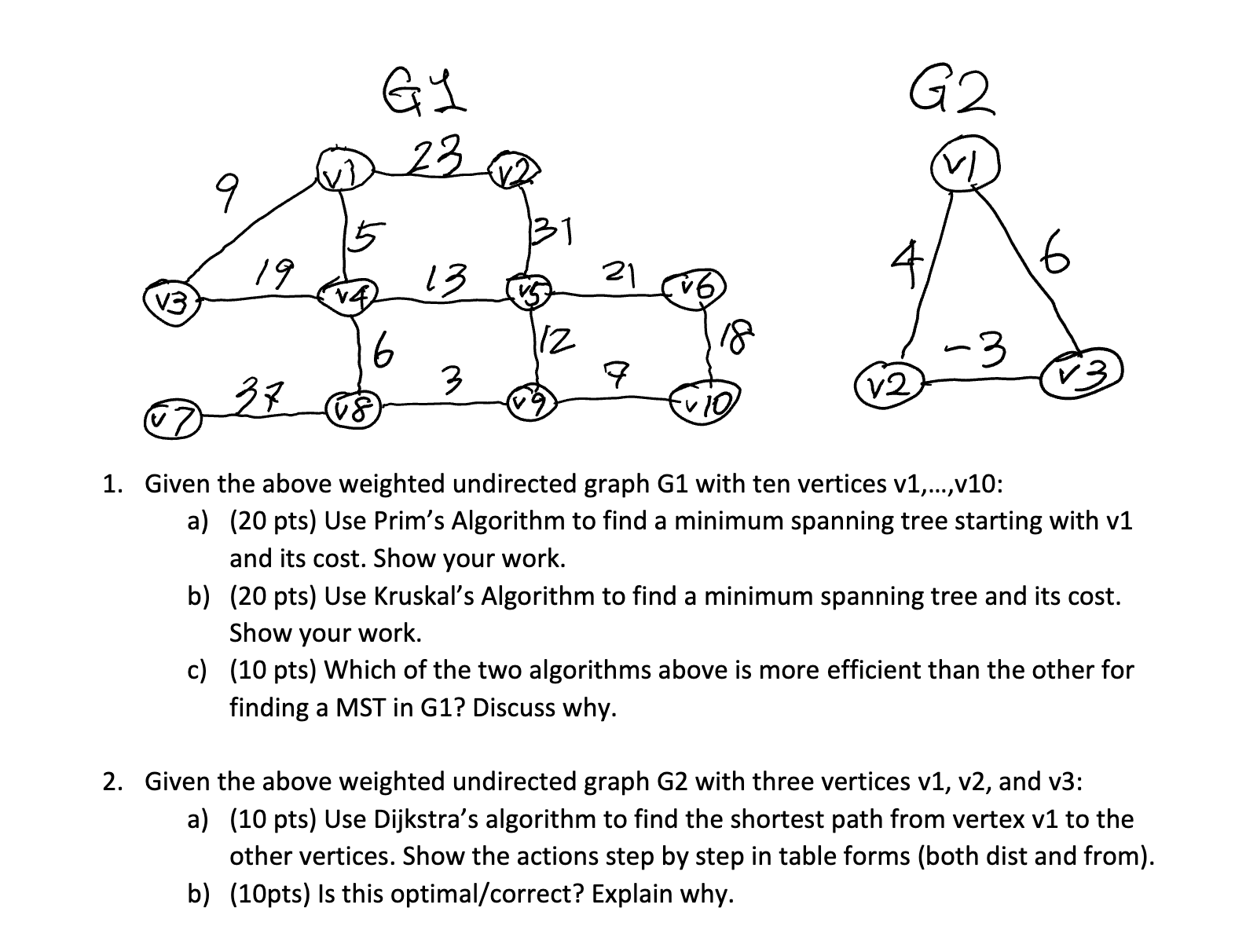 Solved please solve for problem number 2) ﻿a) ﻿and b) ﻿how | Chegg.com