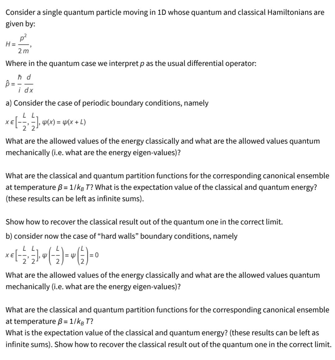 Solved please solve this Statistical Physics Questions. Do | Chegg.com