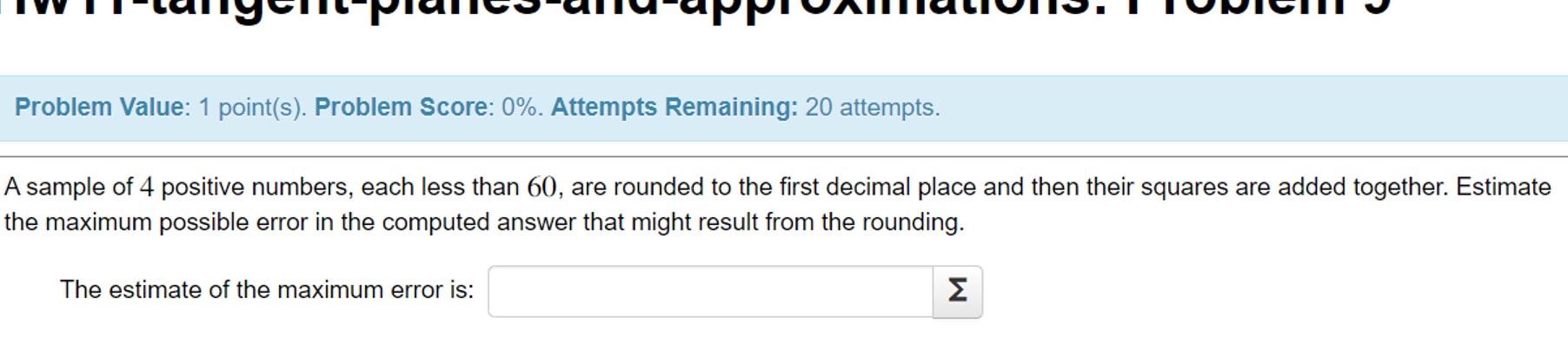 Solved Problem Value: 1 ﻿point(s). ﻿Problem Score: 0%. | Chegg.com