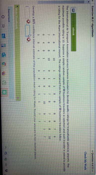 Solved 5 Exercise 08.17 Algorithmic « Question 4 of 11 Check | Chegg.com