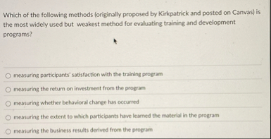 Solved Which of the following methods (originally proposed | Chegg.com