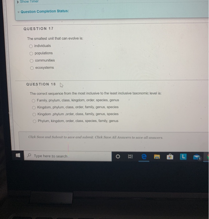 Solved Show Timer Question Completion Status: QUESTION 17 | Chegg.com