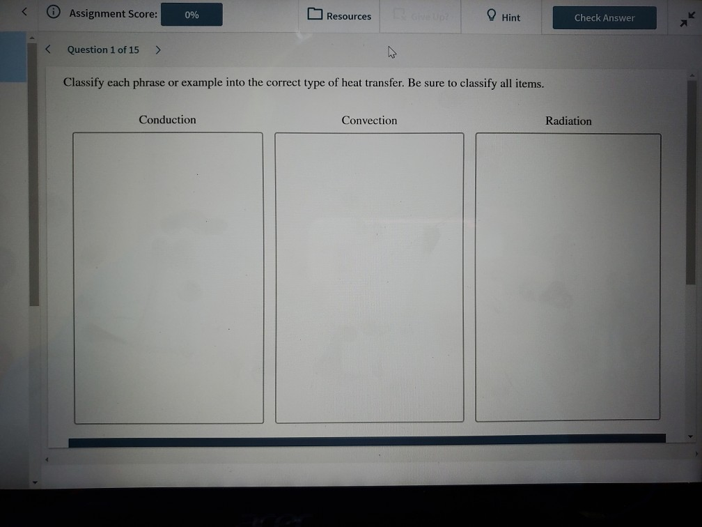 Solved 0 Assignment Score: 0% Resources Hint Check Answer