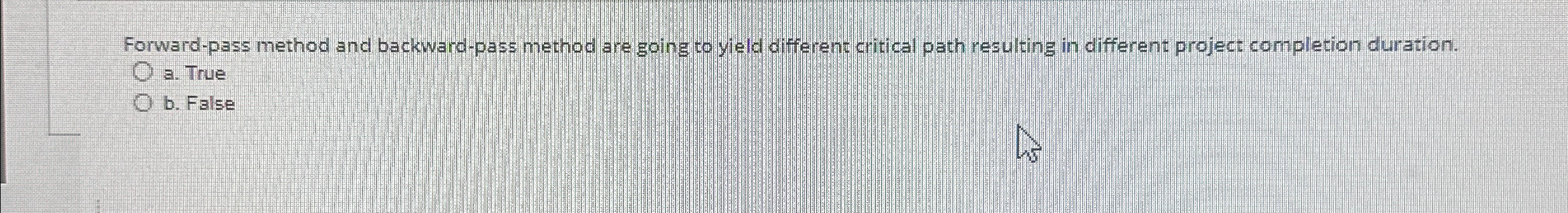 Solved Forward-pass method and backward-pass method a e | Chegg.com