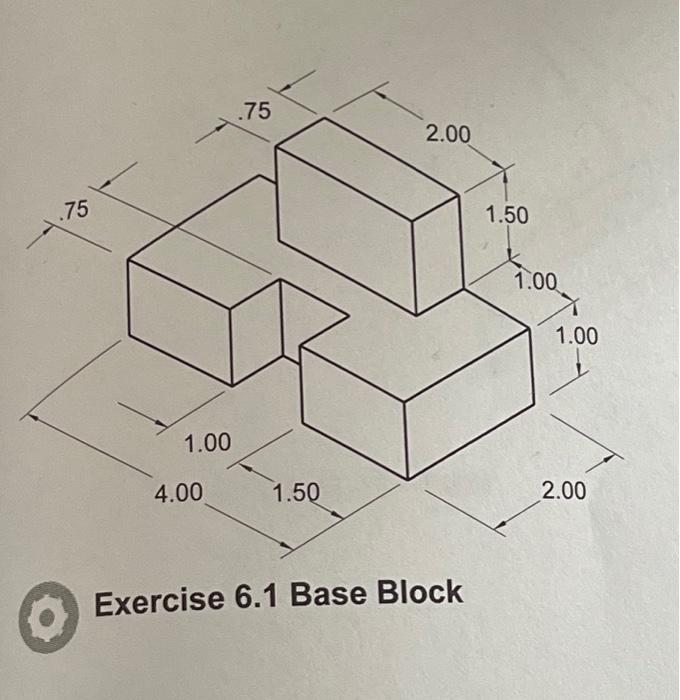 .75 1.00 4.00 .75 1.50 2.00 Exercise 6.1 Base Block | Chegg.com