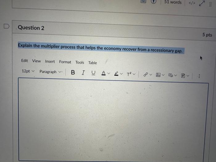 Solved Explain the multiplier process that helps the economy | Chegg.com