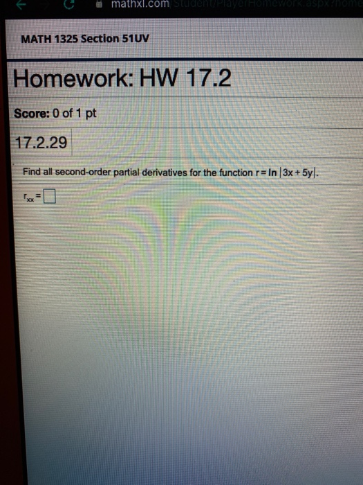 Solved mathxi.com luden Play or CWO MATH 1325 Section 51UV | Chegg.com