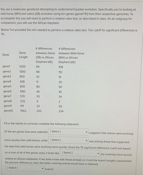 Solved You are a molecular geneticist attempting to | Chegg.com