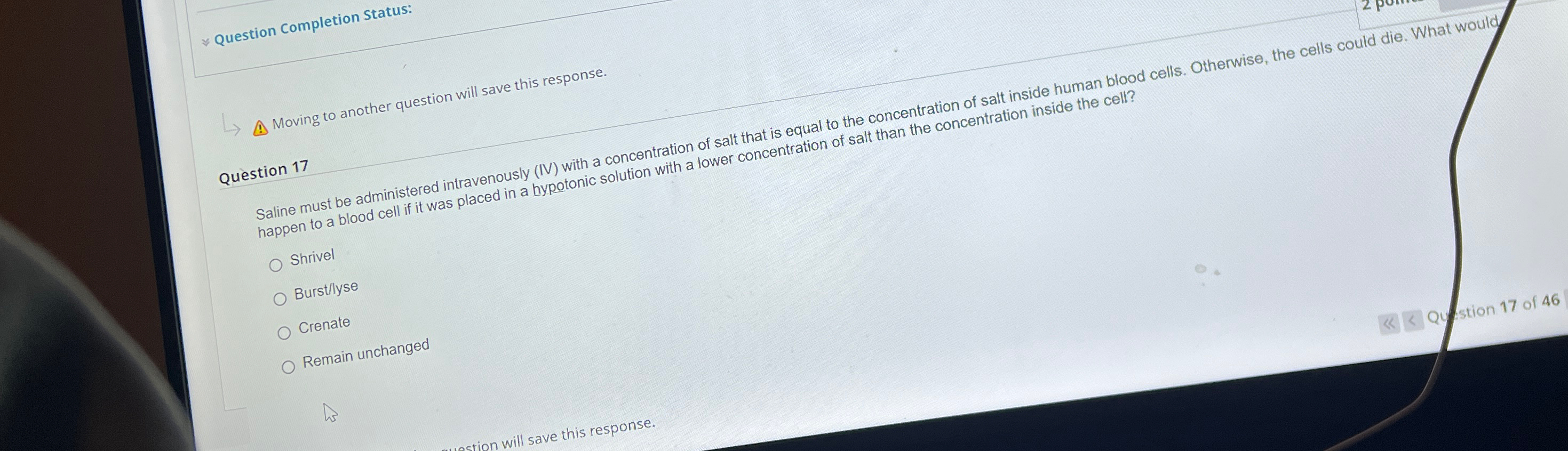 Solved Question Completion Status:→ ﻿Moving to another | Chegg.com