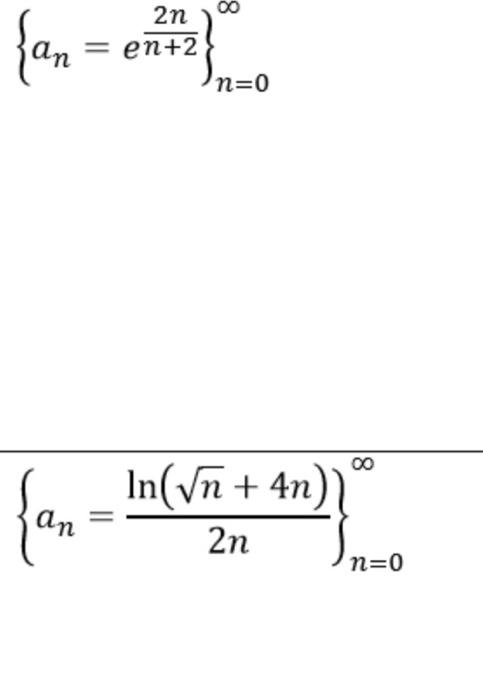 Solved determine whether or not the following sequences | Chegg.com