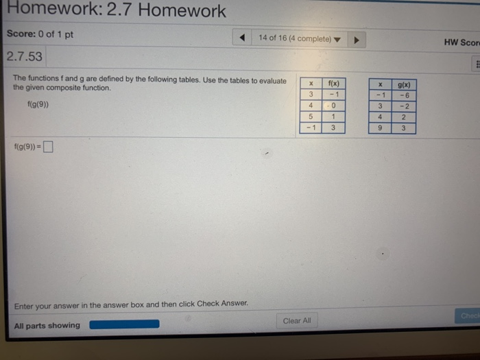 Solved Homework: 2.7 Homework Score: 0 of 1 pt 14 of 16 (4 | Chegg.com