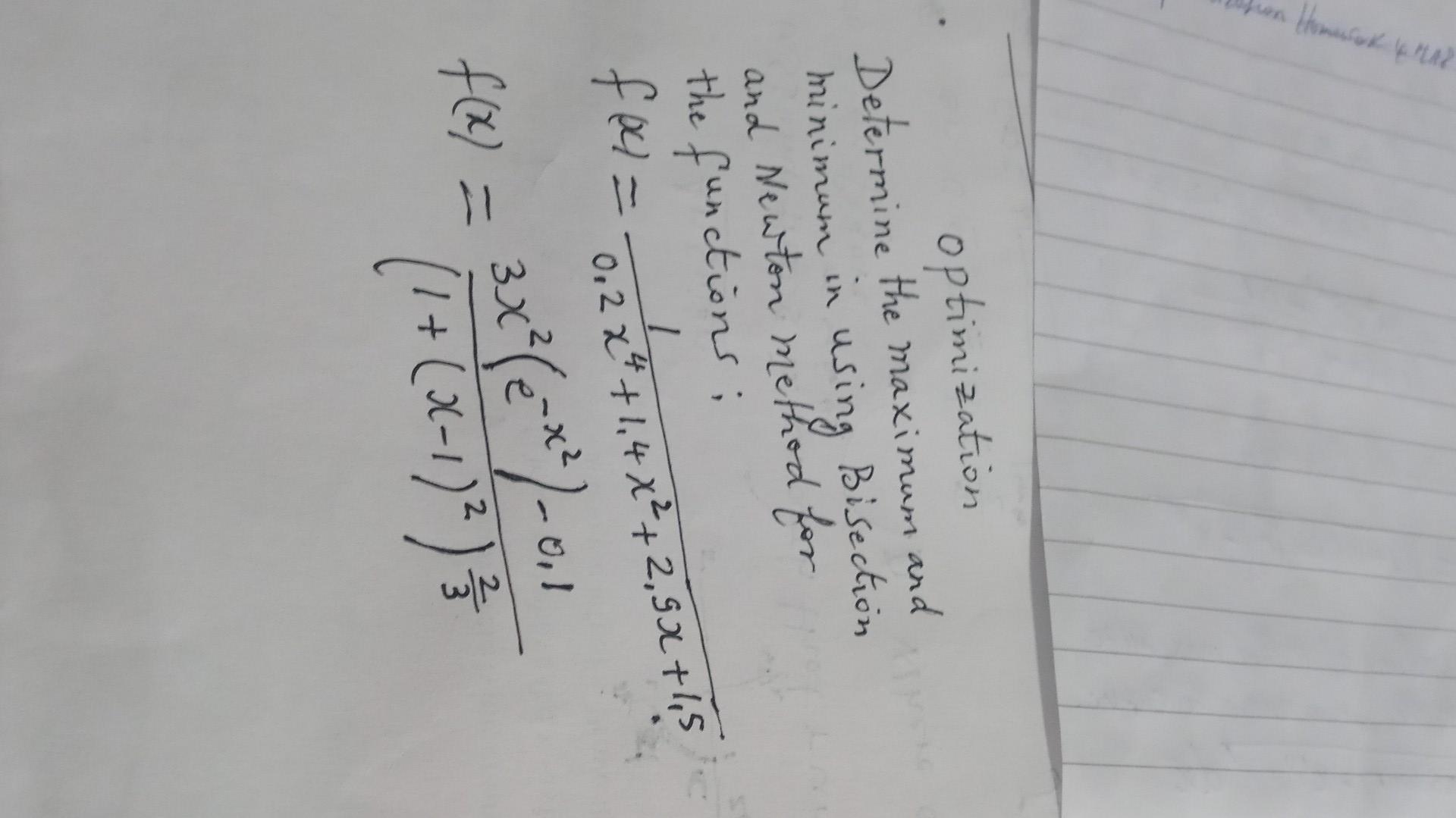 Solved optimization Determine the maximum and minimum in | Chegg.com