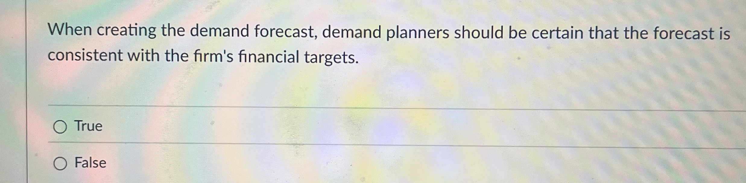 Solved When creating the demand forecast, demand planners | Chegg.com